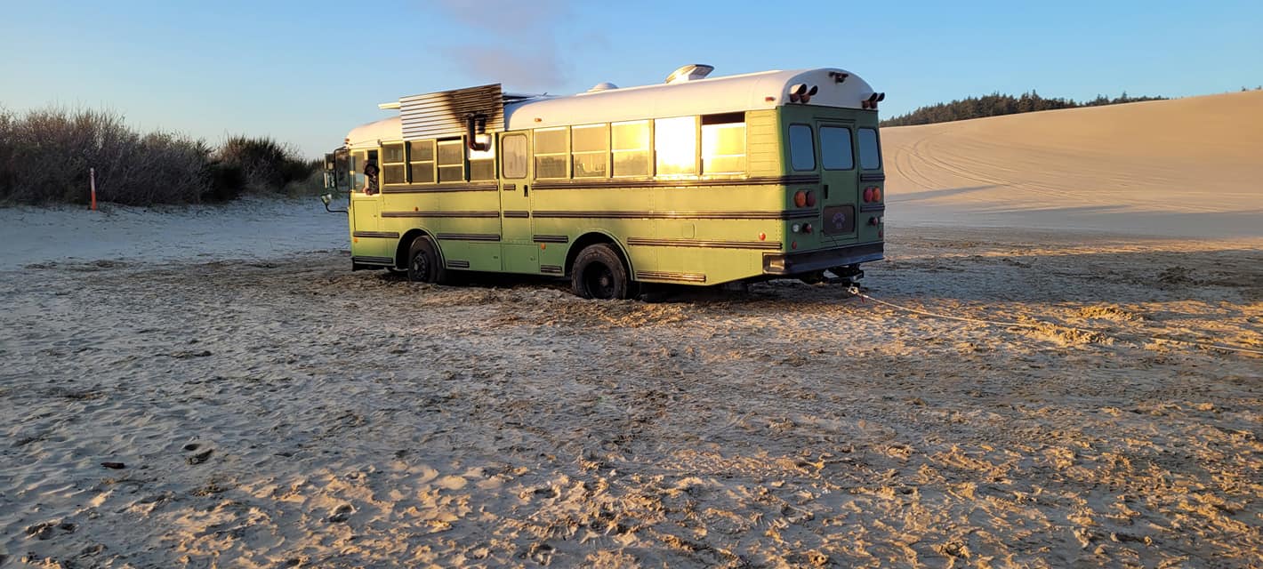Bus Stuck in Sand - Offroad Portal