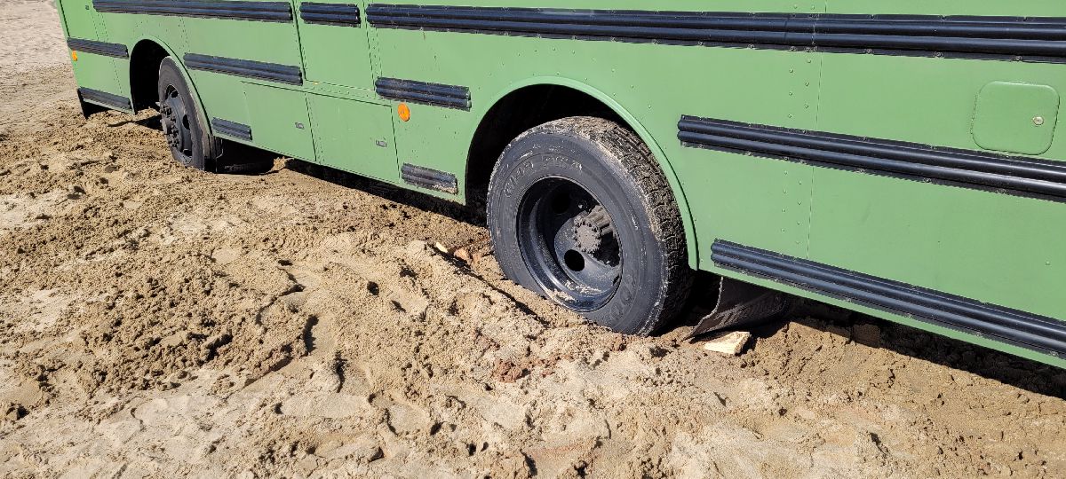 Bus Stuck in Sand - Offroad Portal
