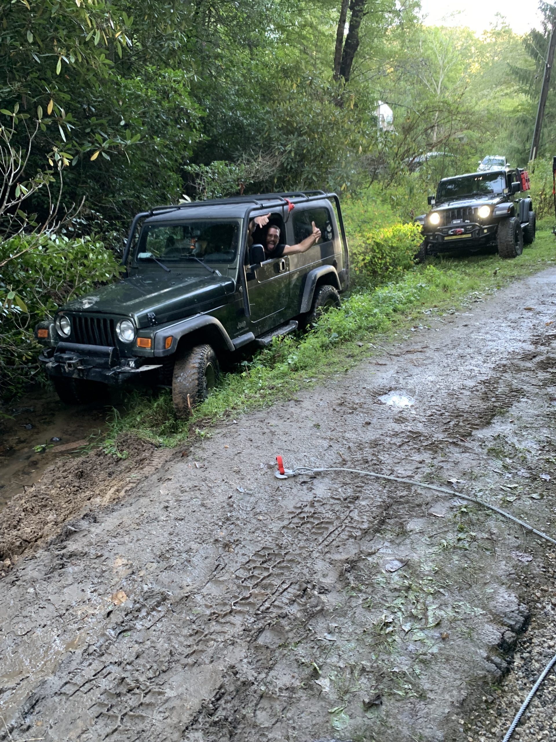 Road washed out in North Carolina - Offroad Portal