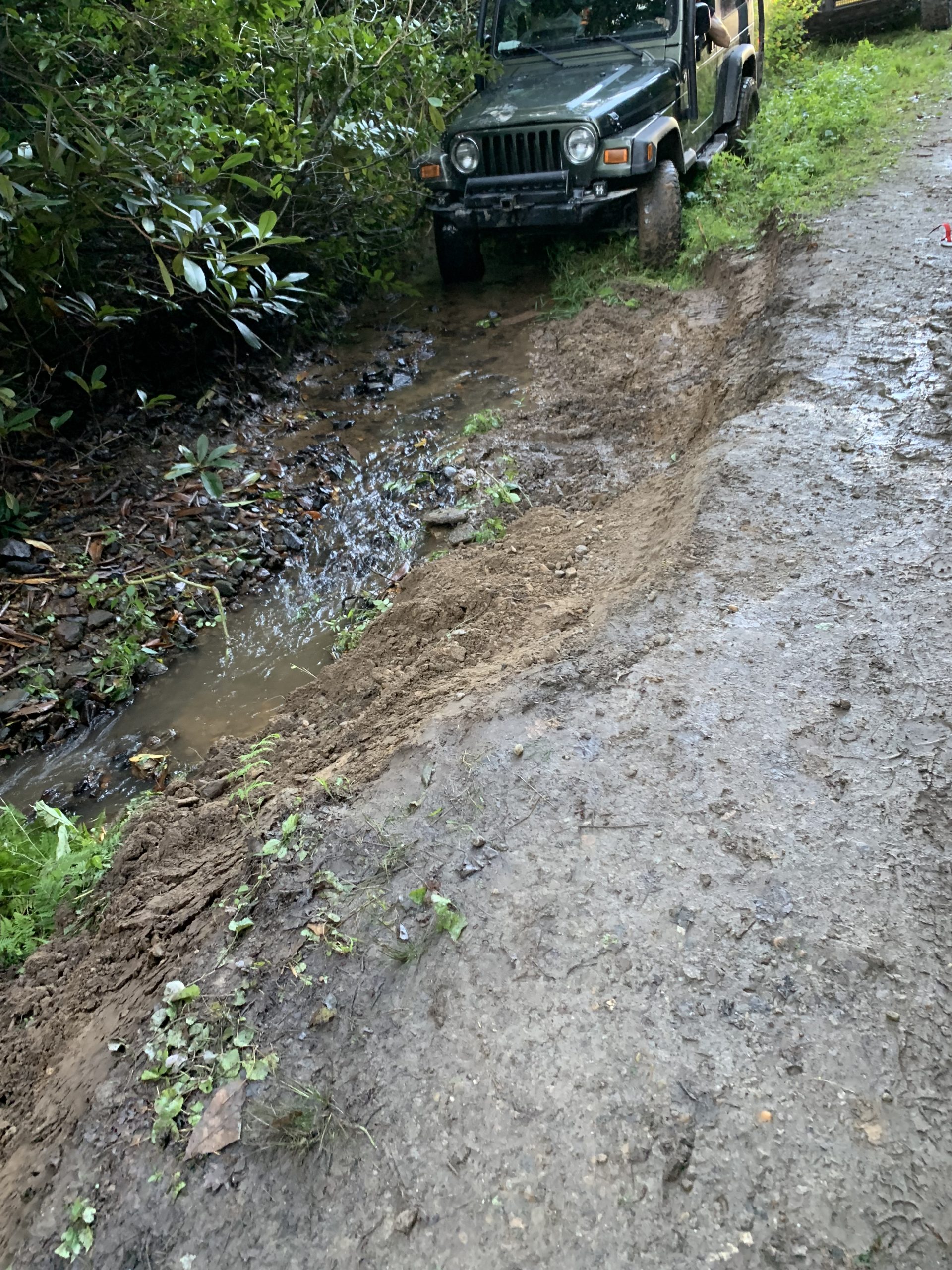 Road washed out in North Carolina - Offroad Portal