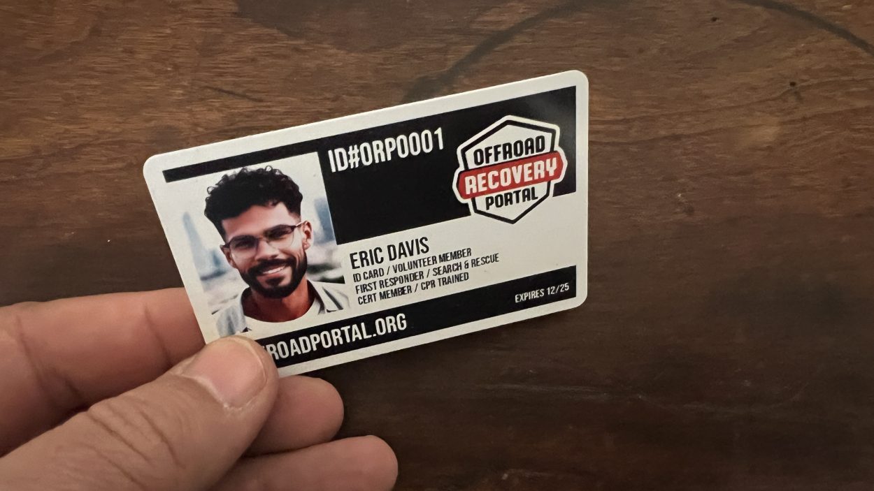 Member ID Card - Offroad Portal