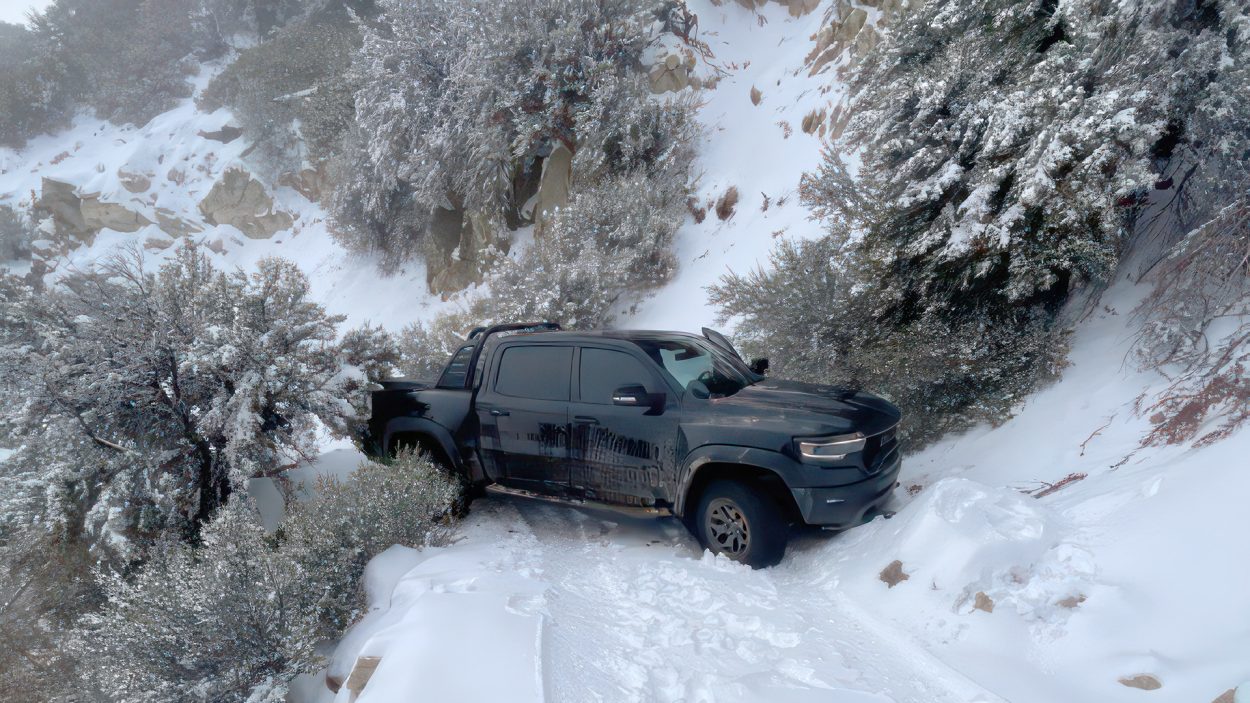 Stuck Truck in Winter's Grasp - Offroad Portal