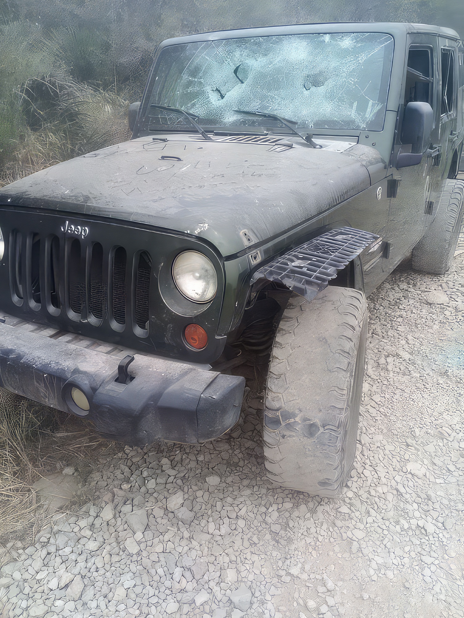 My jeep died on me and got vandalized - Offroad Portal